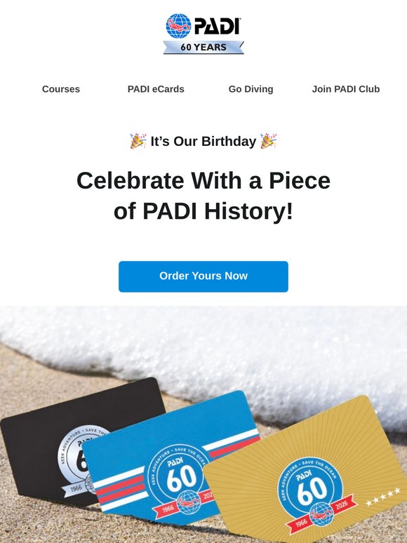 PADI: Check Out Our Redesigned Cert Cards for 2026 👀 | Milled