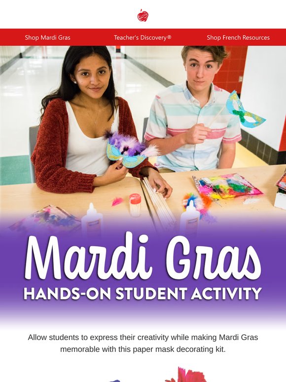 Teacher's Discovery: Celebrate Mardi Gras with This Hands-On Activity ...