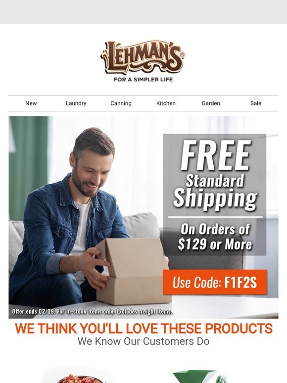 Lehman's: Enjoy Free Shipping with the Offer Inside... 🚚 | Milled