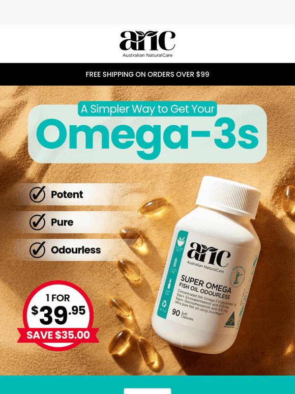 Australian NaturalCare: 🎣Catch of the Day: 47% Off Omega-3s | Milled