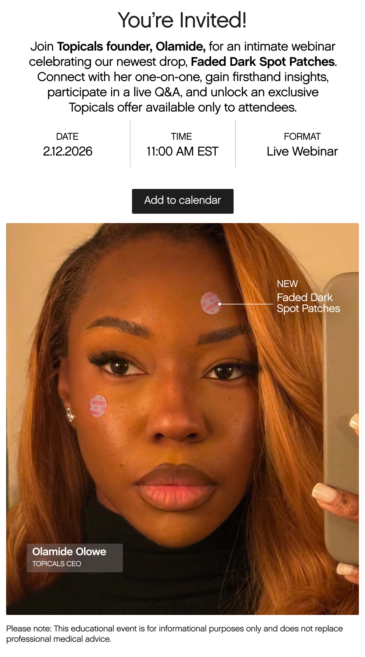 Topicals: You’re Invited 🔓 Live with Topicals Founder Olamide | Milled