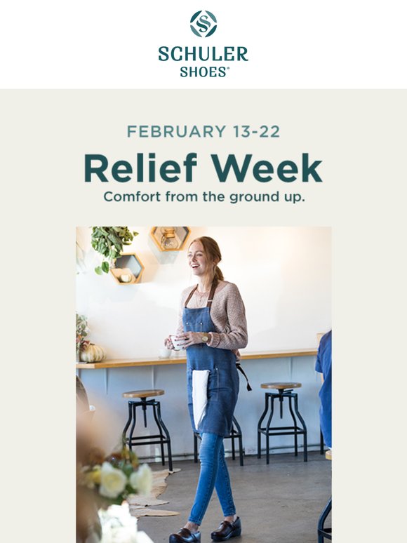 Schuler Shoes: 🌿 RELIEF WEEK starts today! | Milled