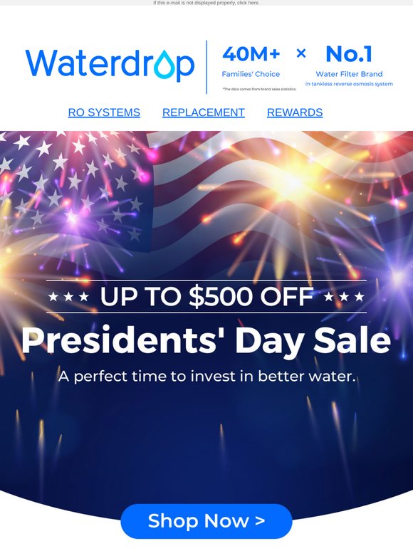 Waterdrop: Make Everyday Water Easier—Presidents' Day Savings Inside ...