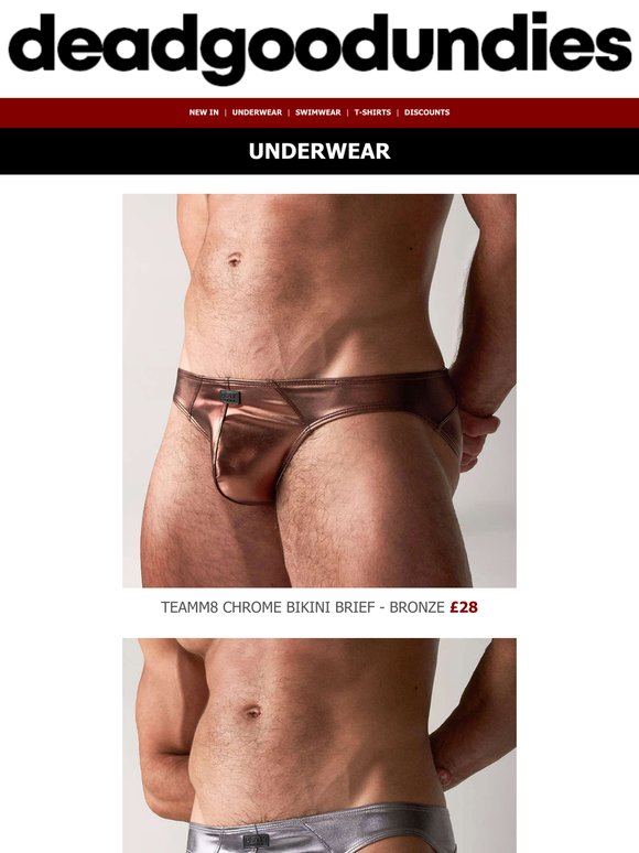 Deadgood Undies Teamm8 Do It Again Athletic Swimwear And Metallic