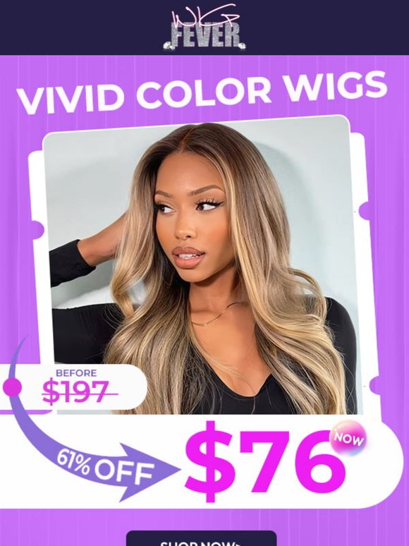 Wig Fever: 💥 😍Just $76 for Vivid Colorful Wigs! | Milled