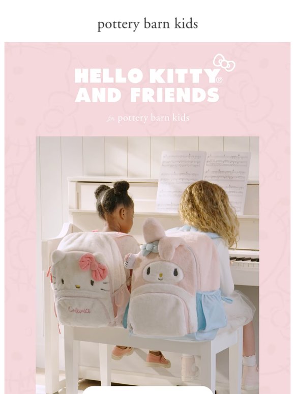 Pottery Barn Kids: New backpacks from Hello Kitty® and Friends 💖 | Milled