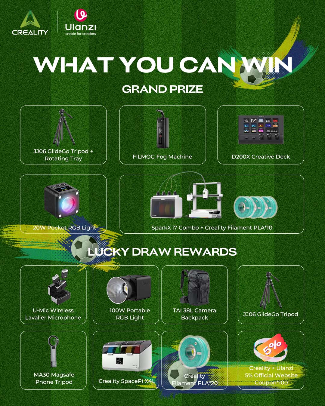 Creality: 🎁 $3,000+ Prize Pool Is Live — Join the Creality × Ulanzi ...