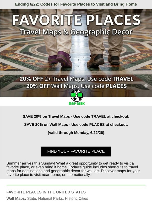 Maps: 20% off ends soon - quick ways to your favorite places | Milled
