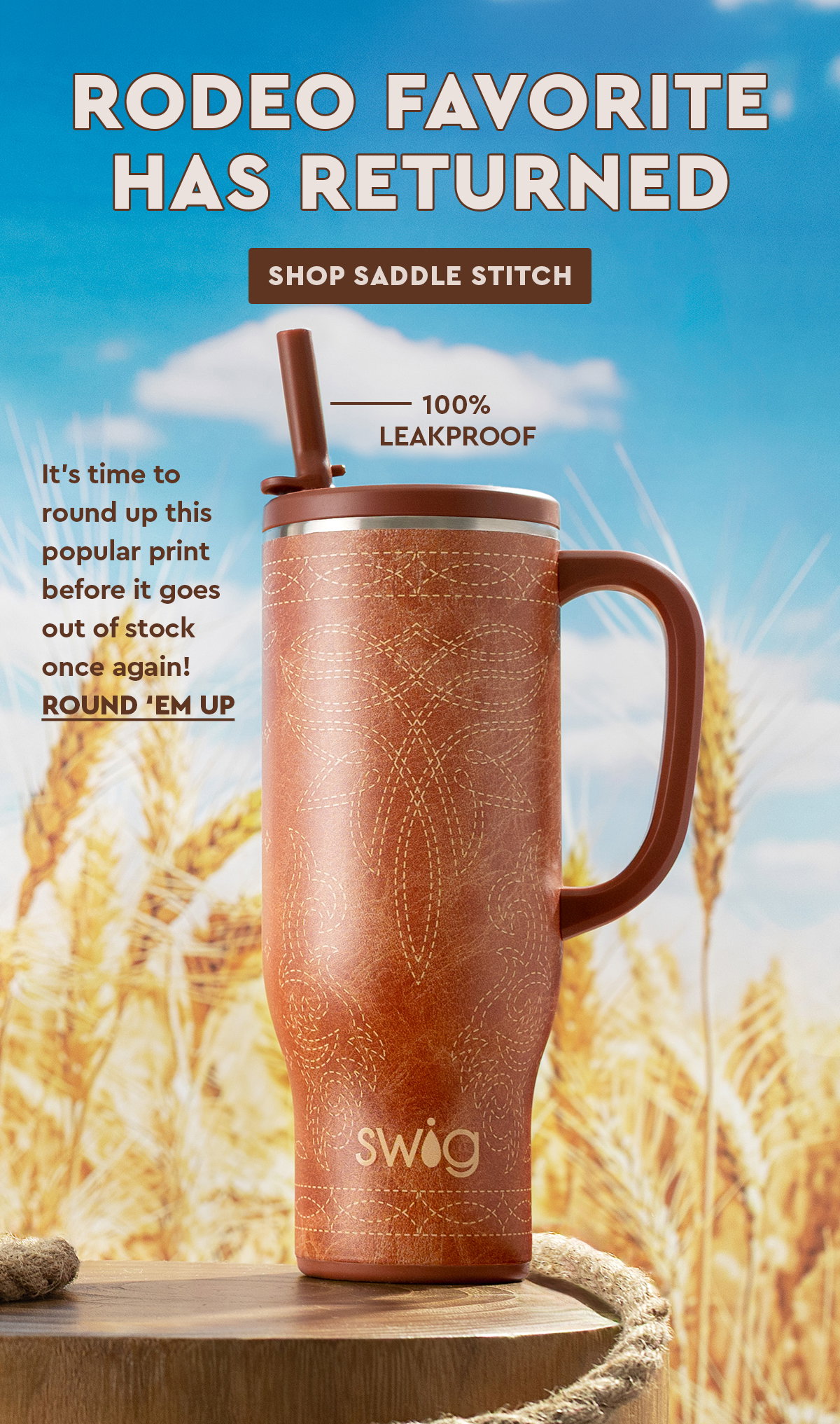 Swig Life: Saddle Stitch Cognac Swigs are BACK 🤠 | Milled